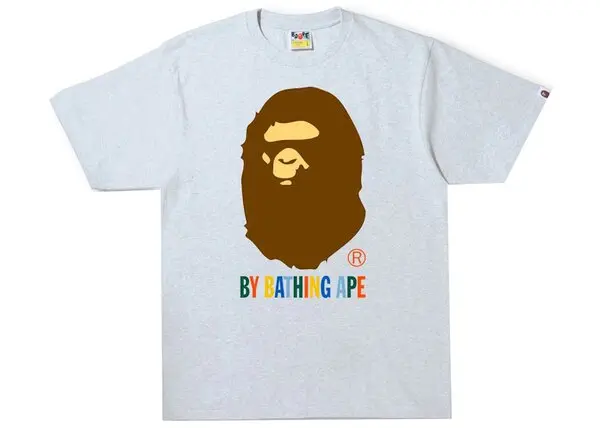 A BATHING APE Colors Bathing Ape Tee Shirt - Gray