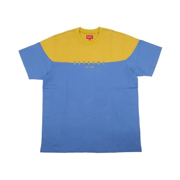 Supreme Split Logo Short Sleeve Top - Periwinkle
