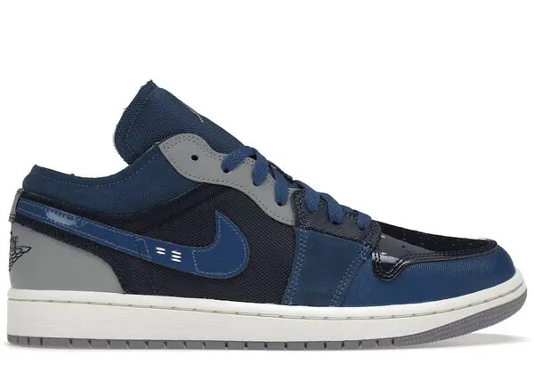 JORDAN 1 Low Se Craft Sneakers - Obsidian/french Blue/ashen Slate