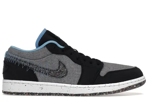 JORDAN 1 Low Se Crater Sneakers - Grey/black/university Blue