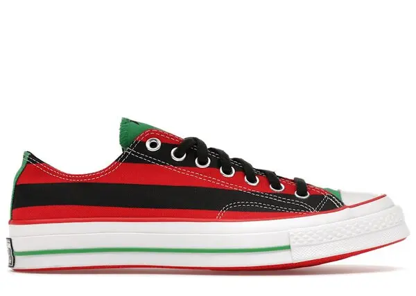 CONVERSE Chuck Taylor All Star 70 Ox Denim Tears Sneakers - Black Beauty/fiery Red