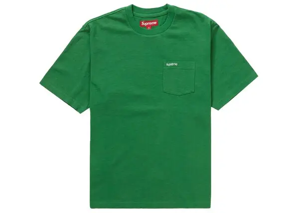 Supreme Short Sleeve Pocket Tee Shirt - Green