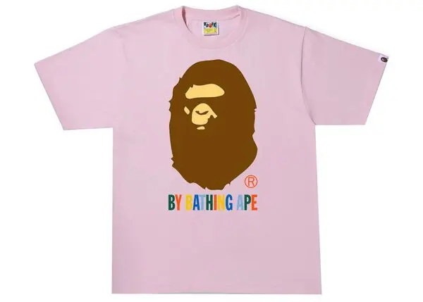 A BATHING APE Colors Bathing Ape Tee Shirt - Pink