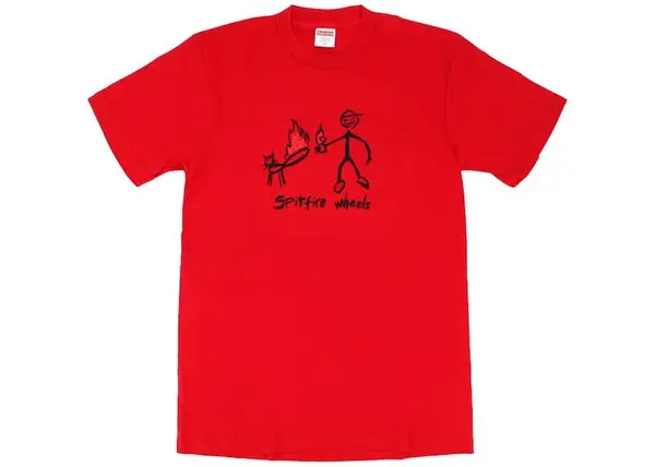 Supreme Spitfire Cat T-shirt - Red