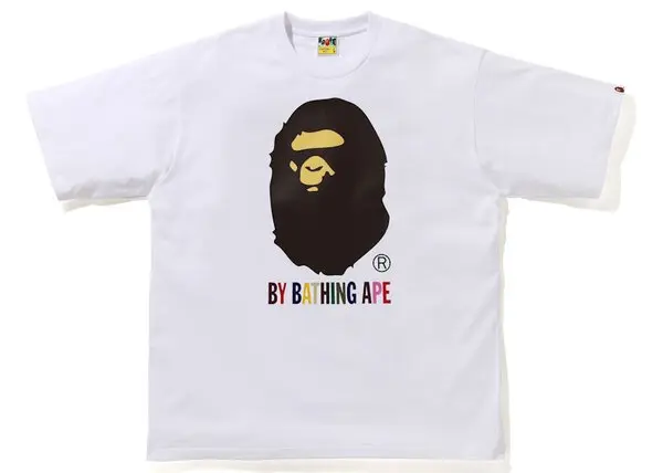 A BATHING APE Colors Bathing Ape Relaxed Fit Tee Shirt - White