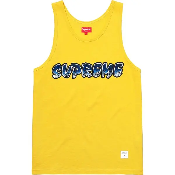 Supreme Splatter Tank Top - Yellow
