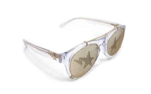 A BATHING APE Convertible Blinds & Shades Bapesta Sunglasses - Clear