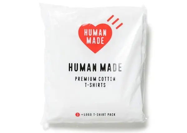 HUMAN MADE 3 Pack Premium Cotton T-shirt