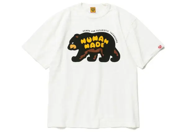 Human Made Bear Graphic #10 T-Shirt - White | Editorialist