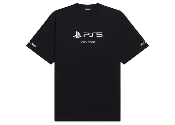 Balenciaga X Playstation Boxy T-shirt - Black