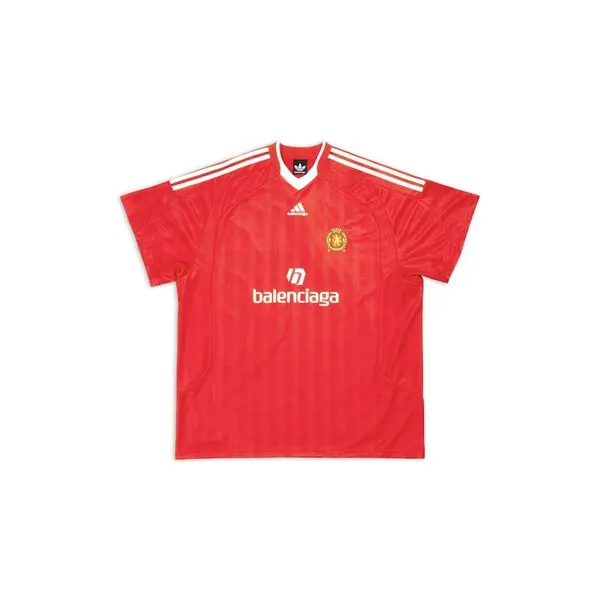Balenciaga X Adidas Soccer T-shirt Oversized - Red