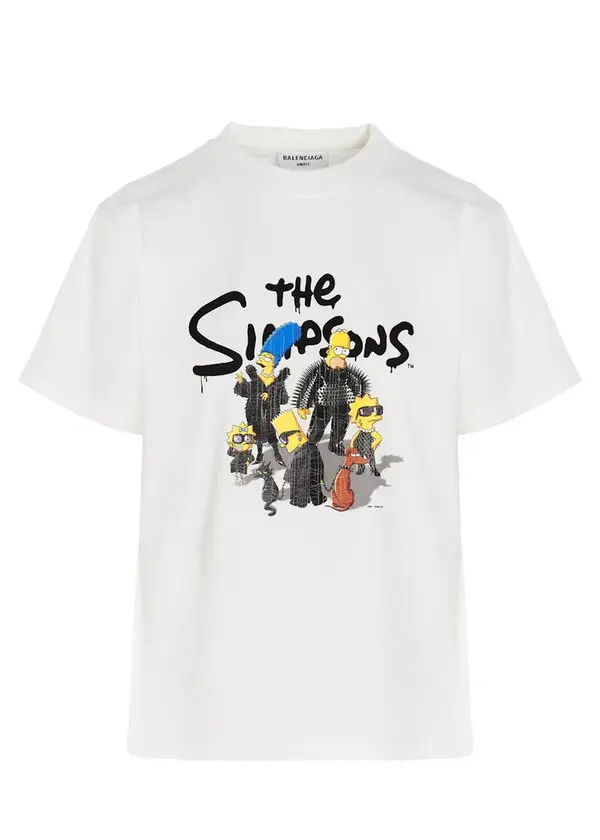 Balenciaga X The Simpsons Small Fit T-shirt - White
