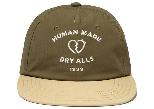 HUMAN MADE Dry Alls 5 Panel Cap - Olive Drab
