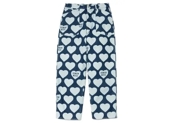 HUMAN MADE Heart Baggy Denim Pants - Indigo