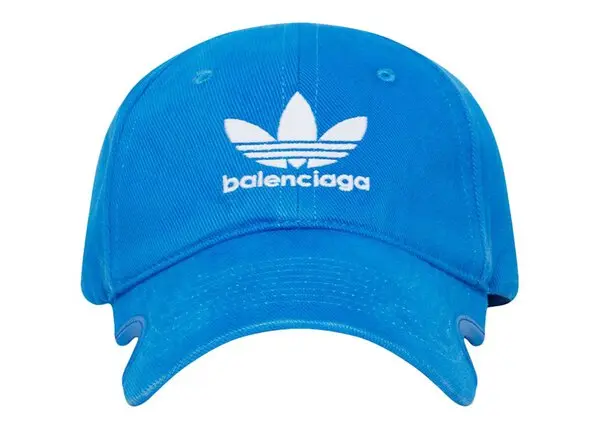 Balenciaga X Adidas Trefoil Logo Cap - Blue/white
