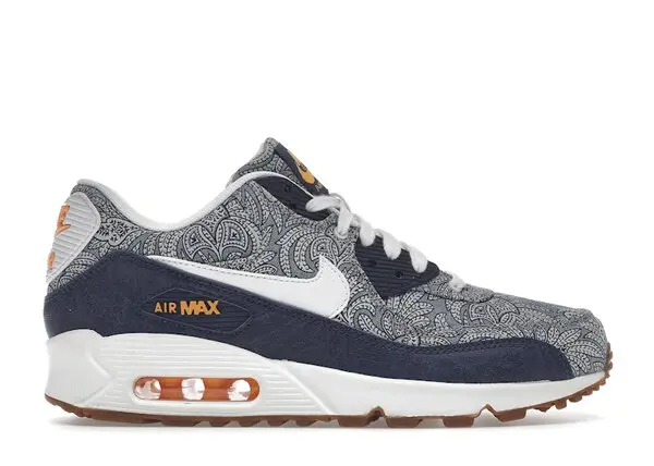Nike Air Max 90 Liberty Sneakers - Blue Recall/white/atomic Mango