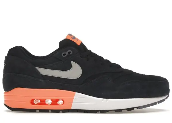 Nike Air Max 1 Sneakers - Dark Obsidian/metallic Silverone-coloratomicone-colororange
