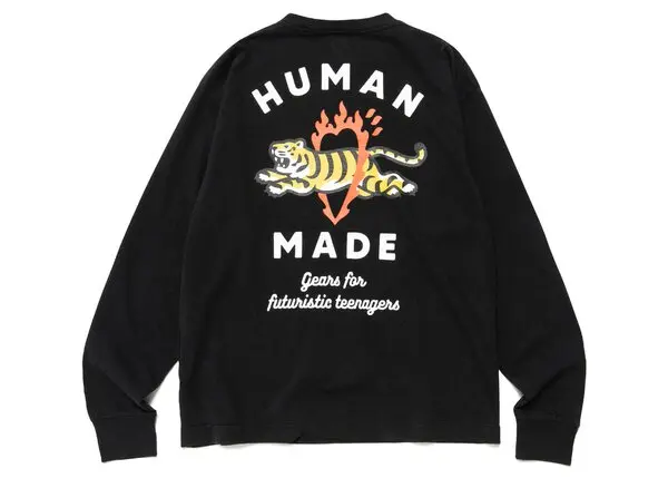 HUMAN MADE Graphic #3 Long Sleeve T-shirt - Black