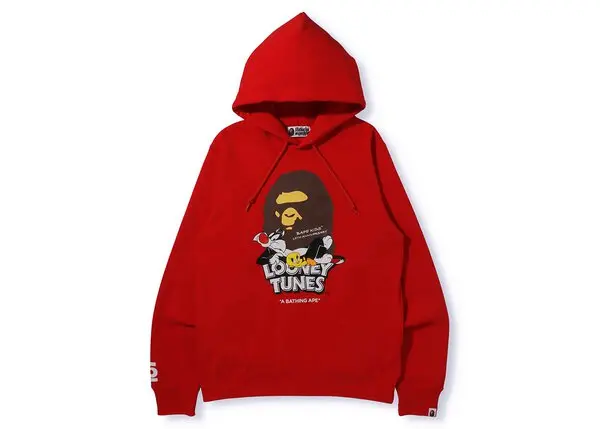A BATHING APE X Looney Tunes Ape Head Pullover Hoodie