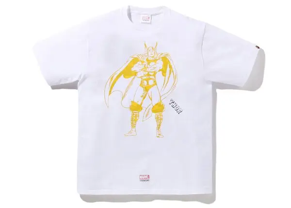 A BATHING APE X Marvel Comics Thor T-shirt - White
