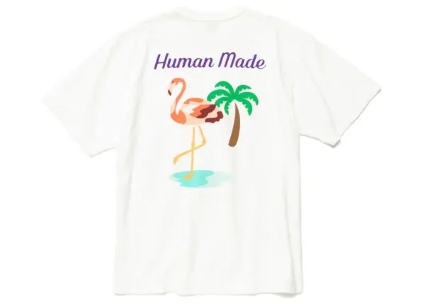 HUMAN MADE Flamingo Pocket T-shirt - White
