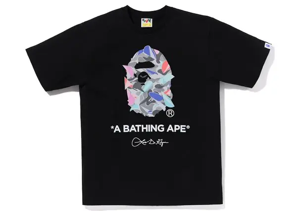 A BATHING APE X Louis De Guzman Ape Head Tee Shirt - Black