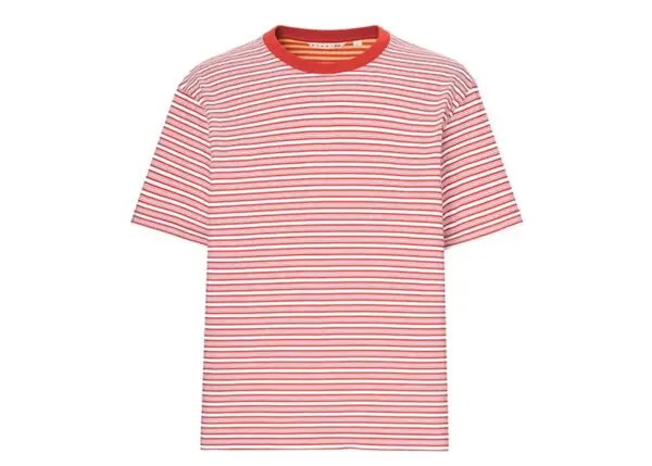 Uniqlo X Marni Border Crewneck Sweat-shirt T-shirt - Red