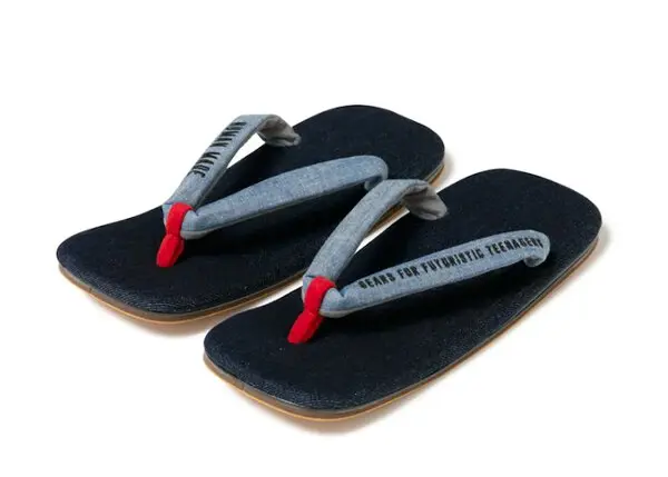 HUMAN MADE Paper Sandals - Navy/light Blue/red