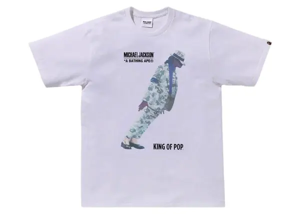 A BATHING APE X Michael Jackson Tee Shirt - White