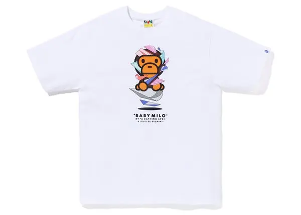 A BATHING APE X Louis De Guzman Baby Milo Tee Shirt - White