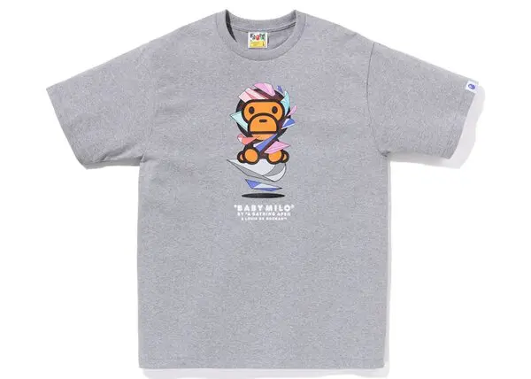 A BATHING APE X Louis De Guzman Baby Milo Tee Shirt - Grey
