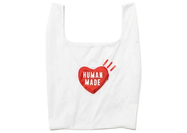 HUMAN MADE Packable Nylon Tote Bag - White
