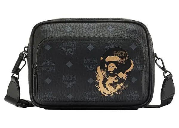 A BATHING APE X Mcm Aren Lunar Pouch - Black