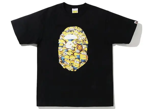 A BATHING APE X Minions 09 Tee Shirt - Black