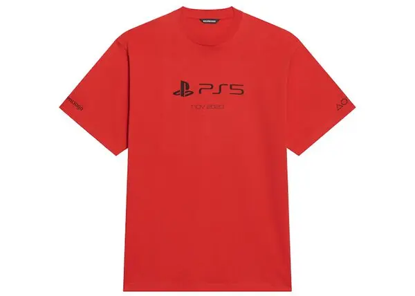 Balenciaga X Playstation Boxy T-shirt - Red