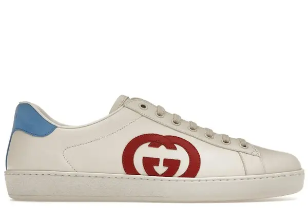 Gucci Ace Interlocking G Sneakers - White/red/blue