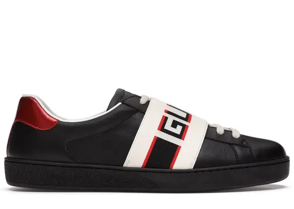 Gucci Ace Stripe Sneakers - Black