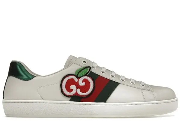 Gucci Ace Gg Apple Sneakers - White