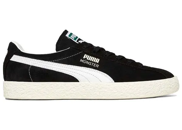 PUMA Muenster Classic Whitein Black/ White - Black/puma White