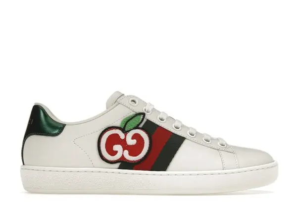 Gucci Ace Gg Apple Sneakers - White