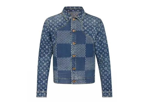 LOUIS VUITTON X Nigo Giant Damier Waves Mngm Denim Jacket