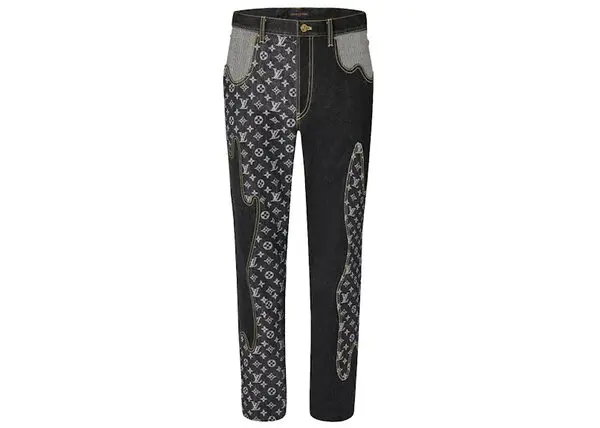 LOUIS VUITTON X Nigo Monogram Crazy Denim Pants