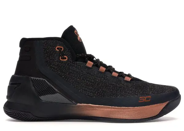 Under Armour Ua Curry 3 Brass Band Sneakers - Black/metallic Alloyone-colormetallic Copper