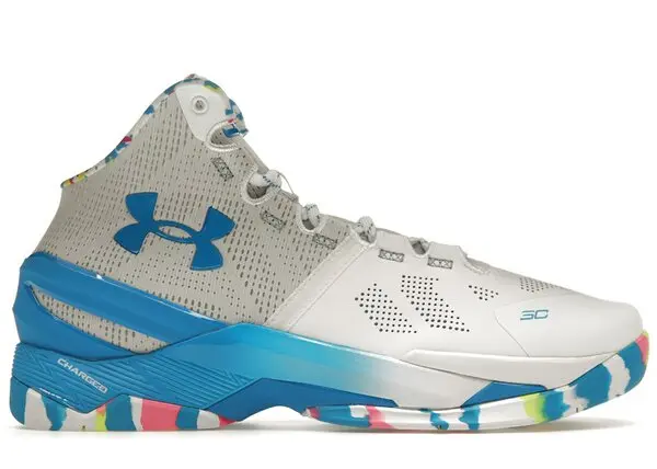 Under Armour Curry 2 Retro Splash Partyin Sneakers - White/mojo Pink