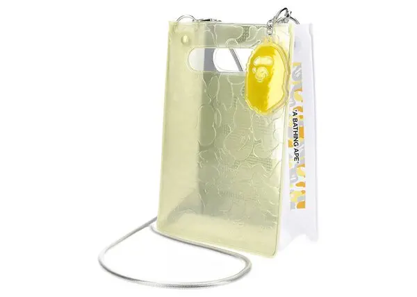 A BATHING APE X Nananana A5 Vertical Bag - Yellow Matsuyama Store Exclusive