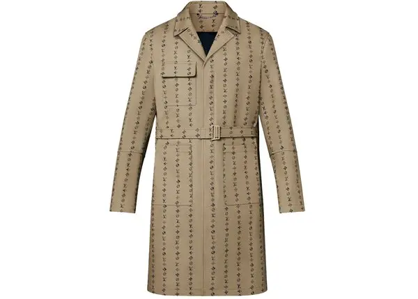 LOUIS VUITTON X Nigo Monogram Stripes Belted Coat