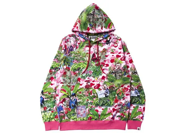 A BATHING APE X Monkey 47 Pullover Hoodie - Pink