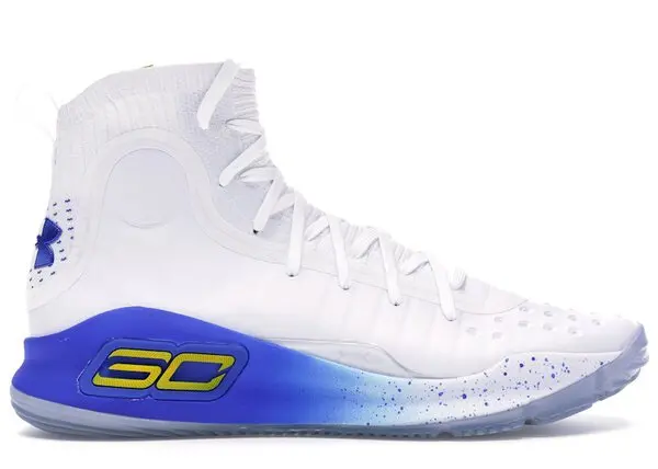 Under Armour Curry 4 Home Sneakers - White/yellow/royal Blue