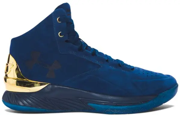 Under Armour Curry 1 Mid Lux Sneakers - Blackout Navy/metallic Goldone-colorblackout Navy