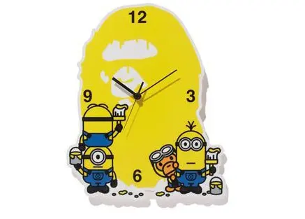 A BATHING APE X Minion Ape Head Clock